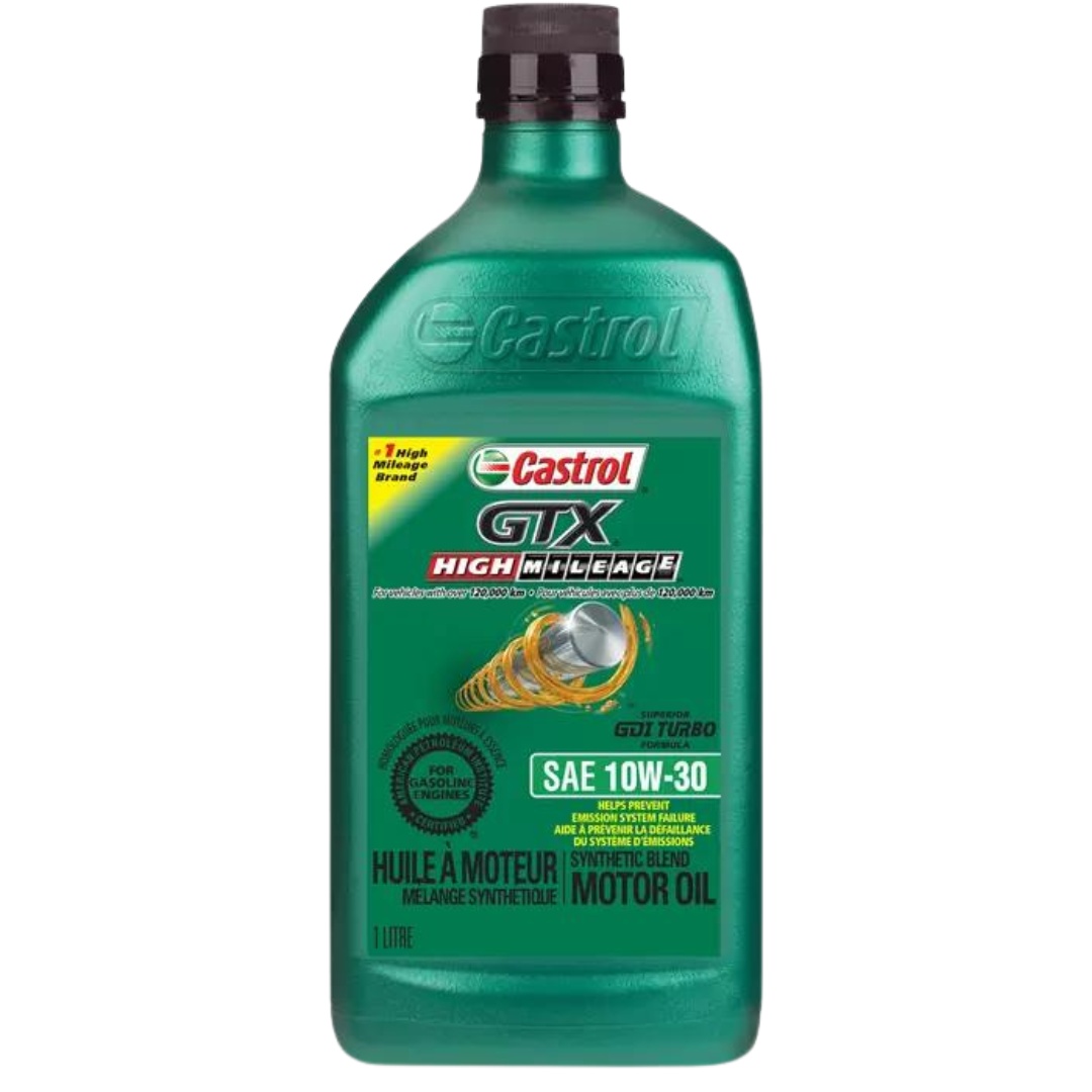 00017-38 Castrol GTX High Mileage Motor Oil, 1L