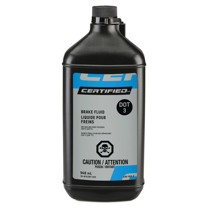 Certified DOT 3 Brake Fluid, 401 Degrees